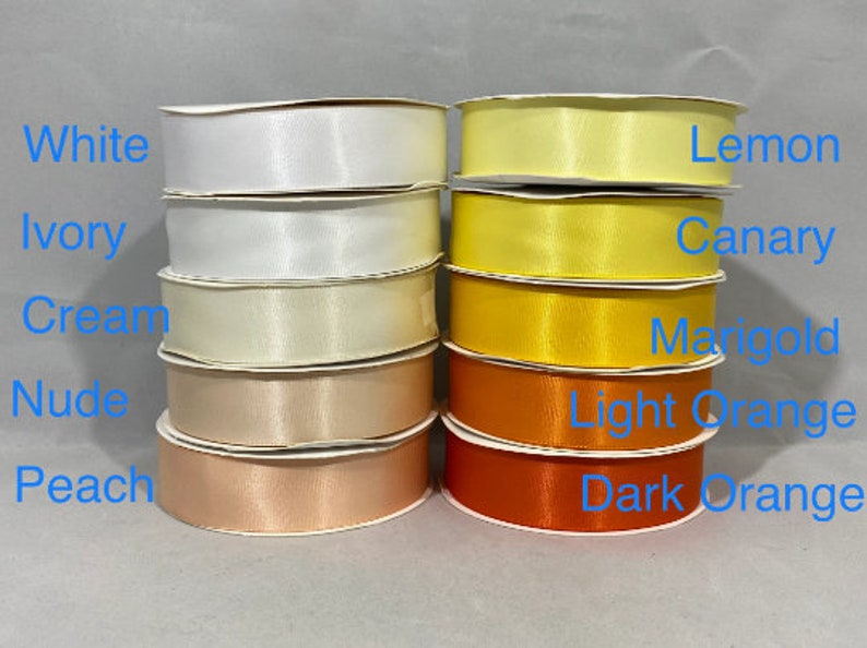 15mm Double Side Satin Ribbon 2 Metres or 25 Metre Full Roll - Etsy