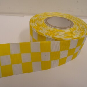 10mm 15mm 25mm 38mm 50mm Block Woven Ribbon Chequered Square Police ...