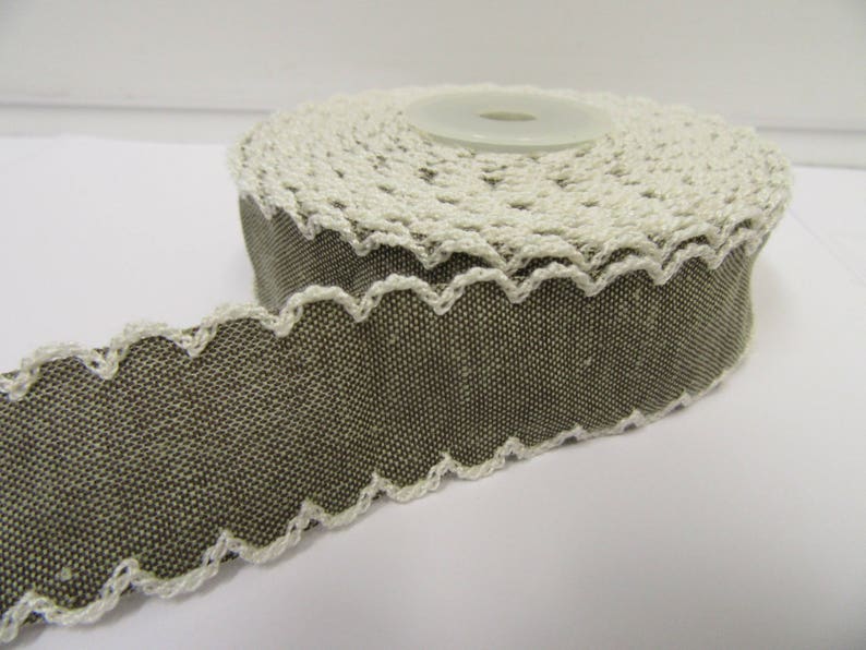 25mm Vintage Scalloped Edge Ribbon 2 or 10 metres Flower | Etsy