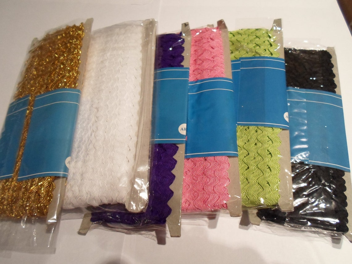 1 Roll of Black Ric Rac Rick Rack Lace Minimum 27 Metres | Etsy