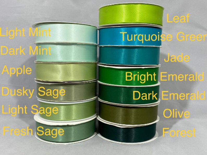 7mm Double Side Satin Ribbon 2 Metre or 25 Metres Full Roll - Etsy