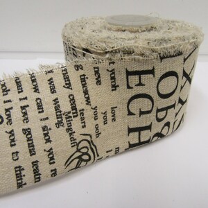 Vintage Burlap Frayed Ribbon 60mm Rolls, 2 or 10 Metres, Hessian Fringe ...