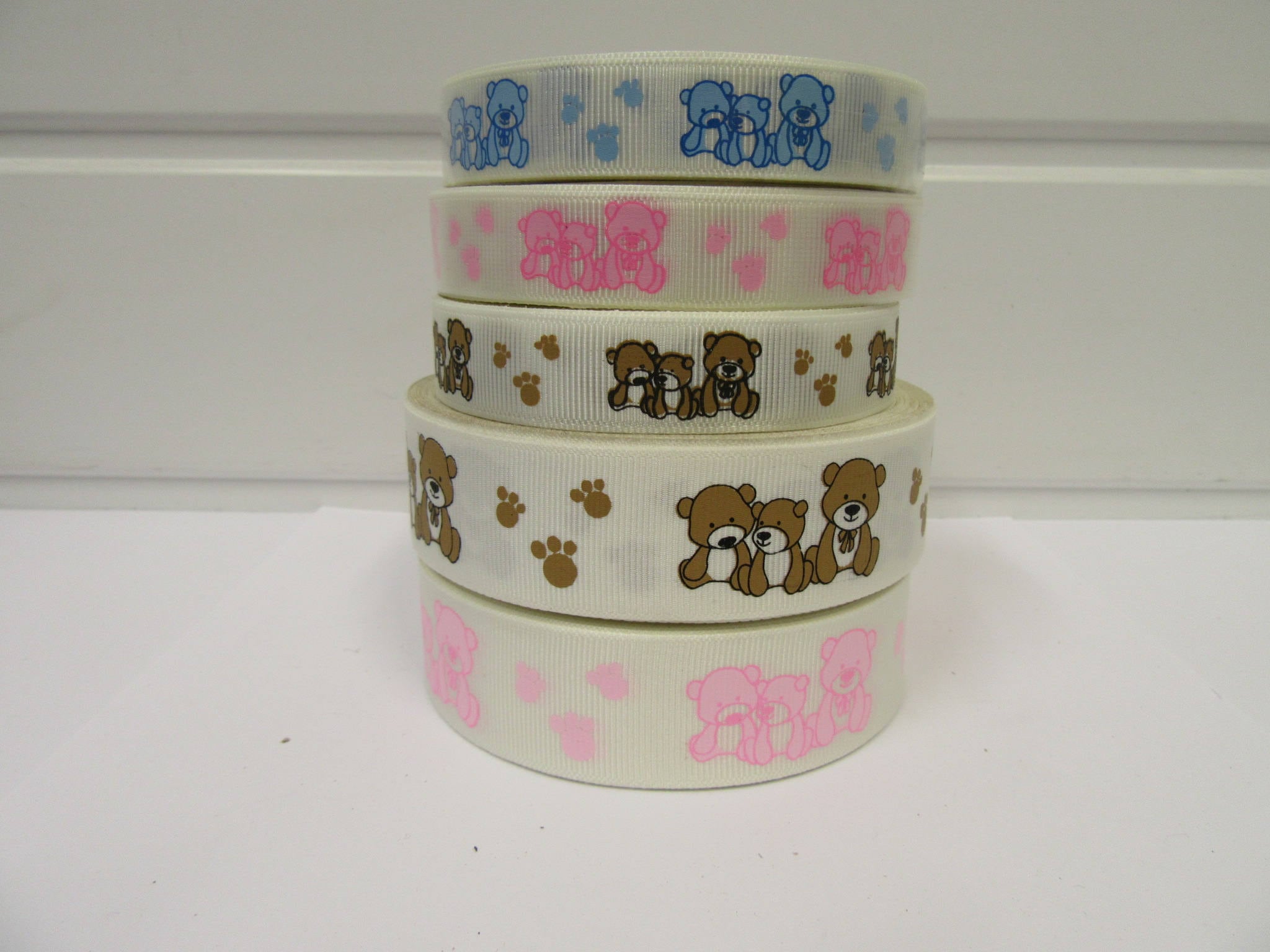 16mm 25mm Teddy Bear Grosgrain Ribbon 2 or 20 Metres Printed - Etsy