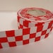 10mm 15mm 25mm 38mm 50mm Block Woven Ribbon Chequered Square Police ...