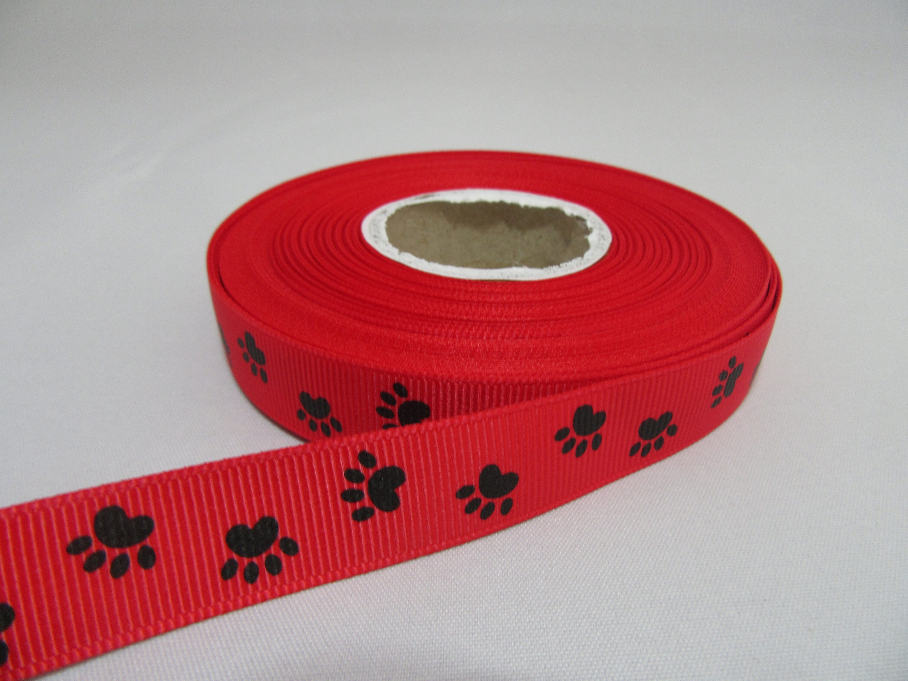 16mm Pet Paw Print Grosgrain Ribbon 2 or 20 Metres Cat Dog - Etsy