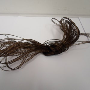 3mm 9mm 15mm 25mm 40mm Chestnut, Dark Brown Sheer Organza Ribbon, 2, 10 ...