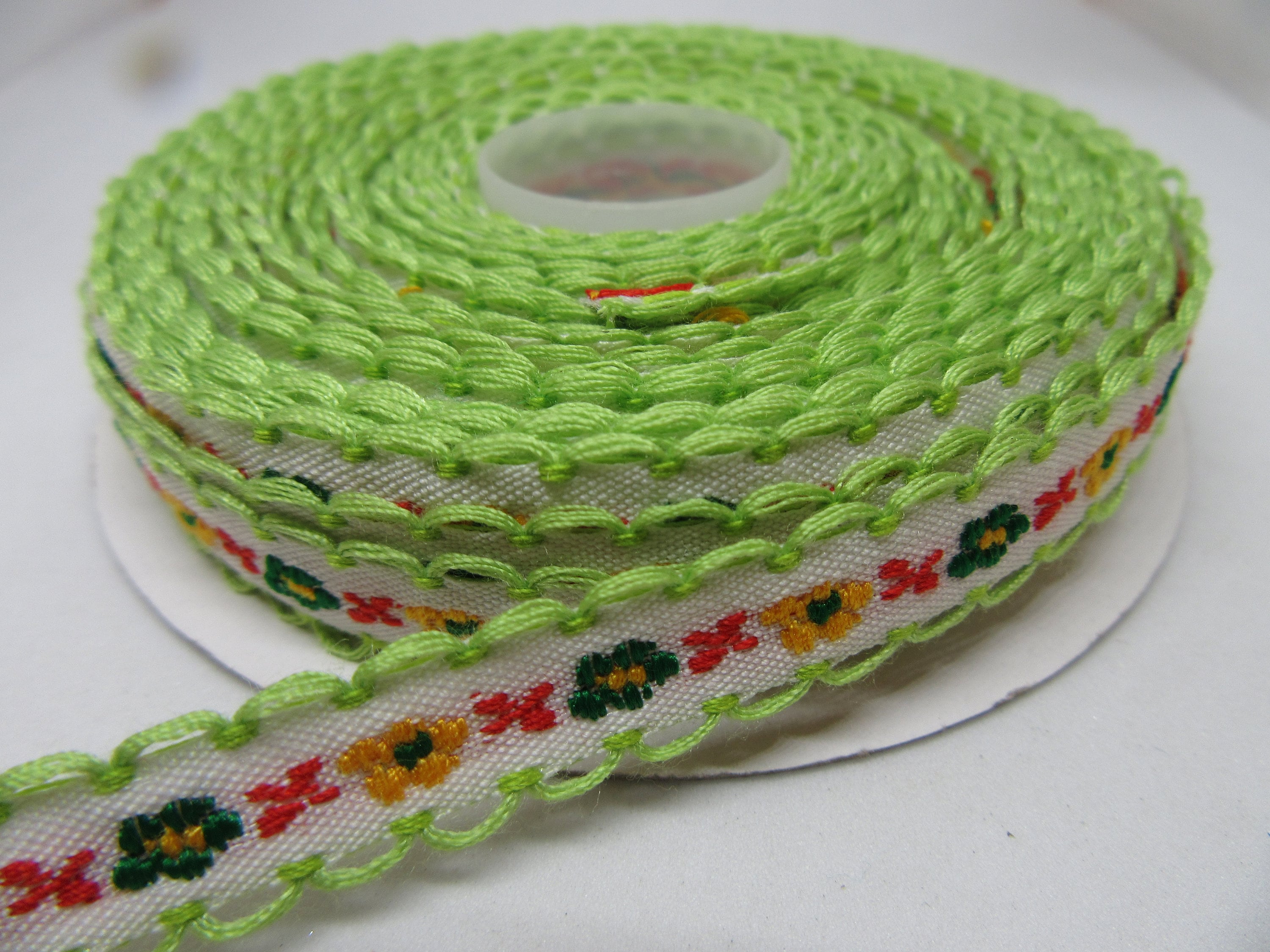 12mm 2 Metres or Full Roll 10 Metres Embroidered Scallop Edged - Etsy UK