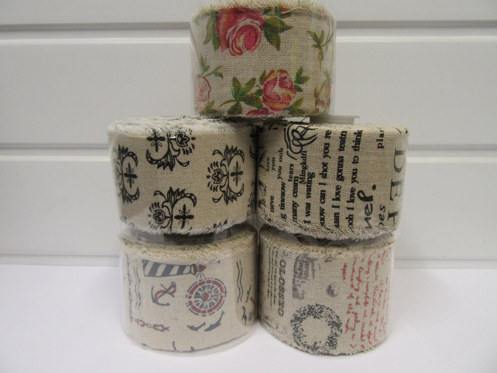 Vintage Burlap Frayed Ribbon 60mm Rolls, 2 or 10 Metres, Hessian Fringe ...