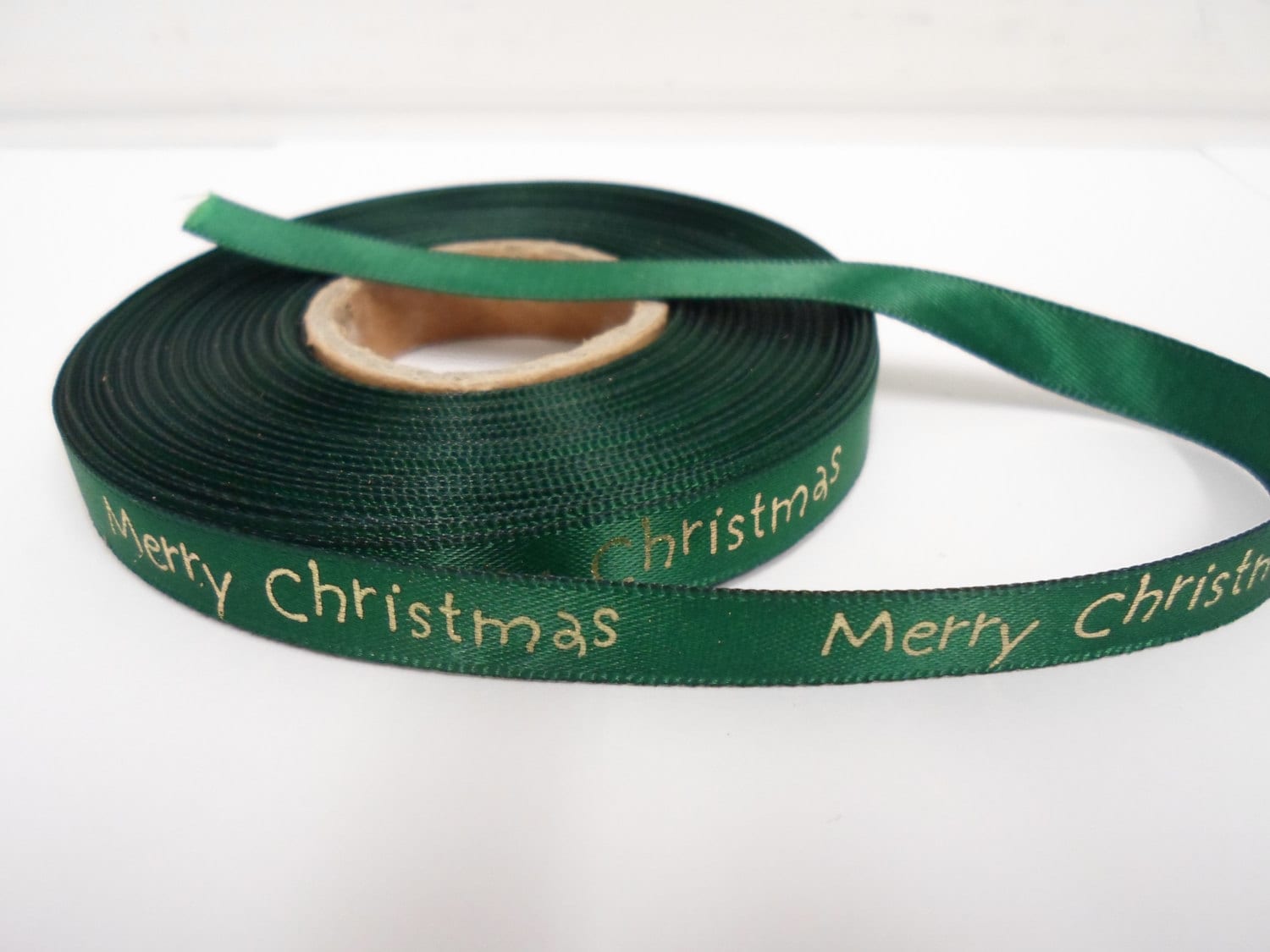 10mm Merry Christmas Satin Ribbon 2 or 20 Metres Xmas Red - Etsy