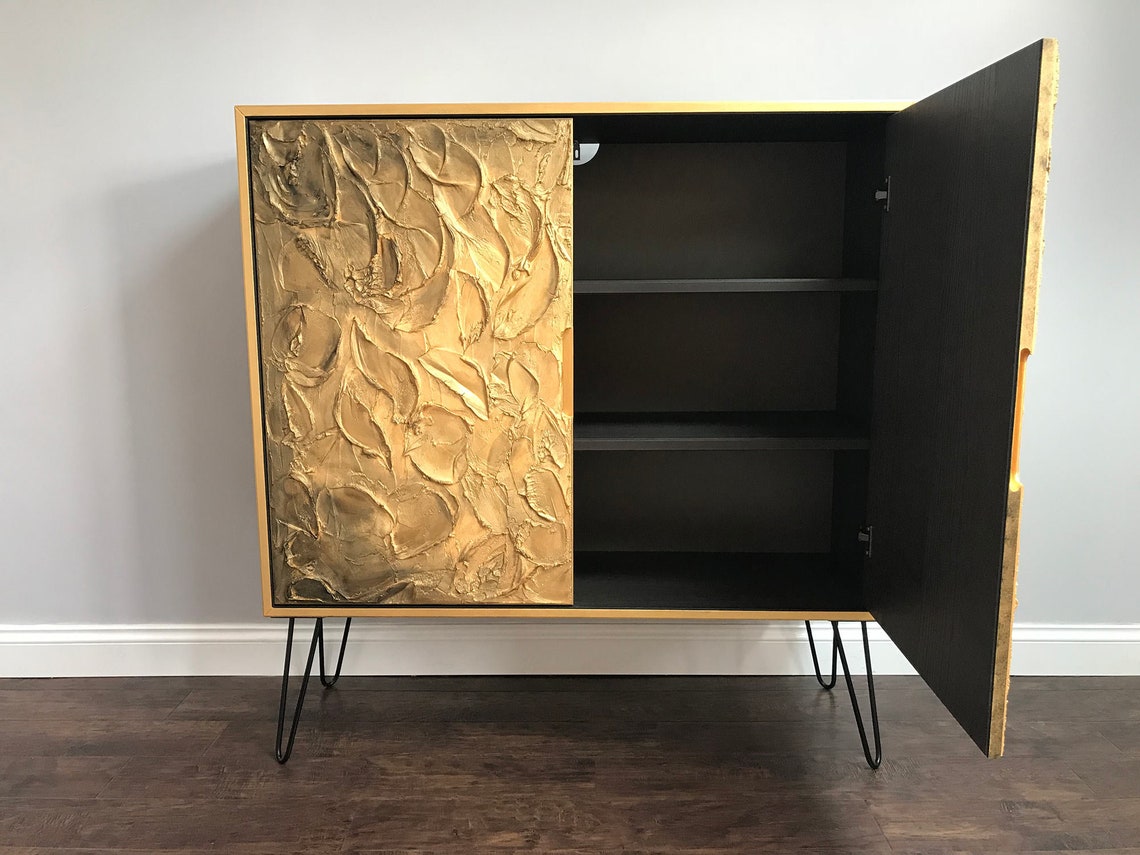 Large Cabinet Gold - Etsy