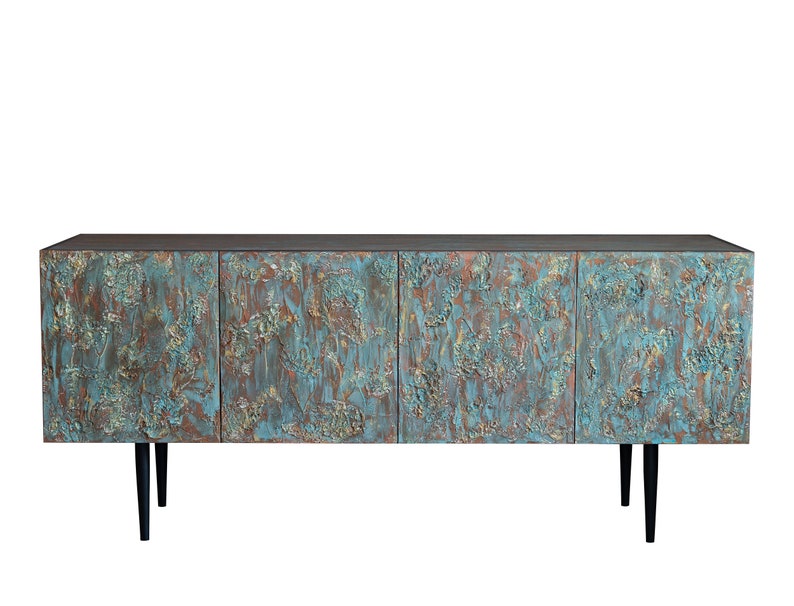 Midcentury Style Sideboard Copper Patina | Etsy