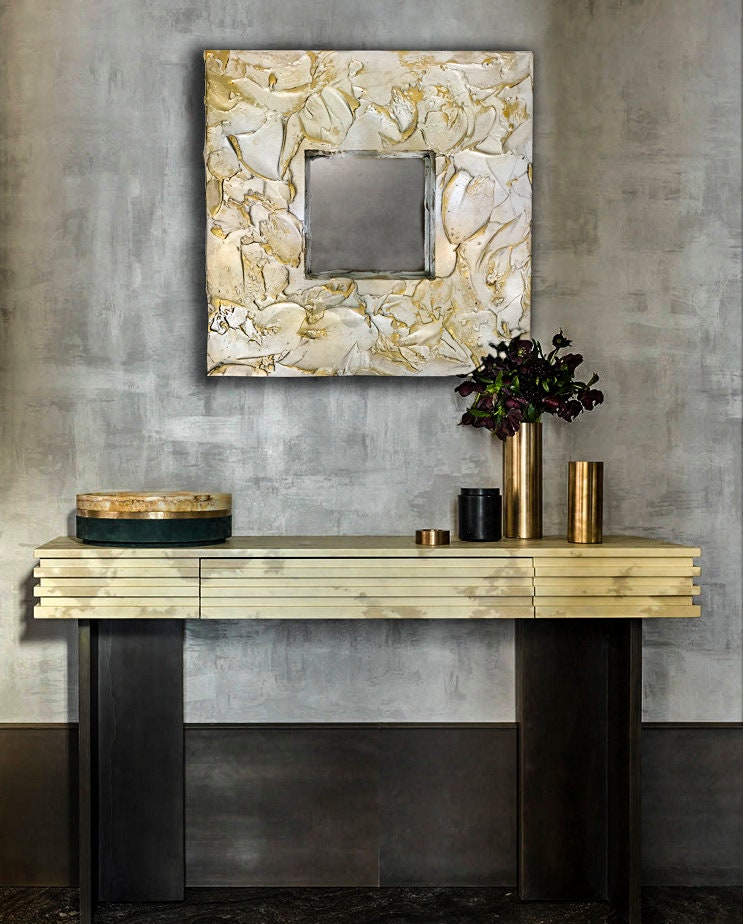 Gold Mirror Textured - Etsy UK