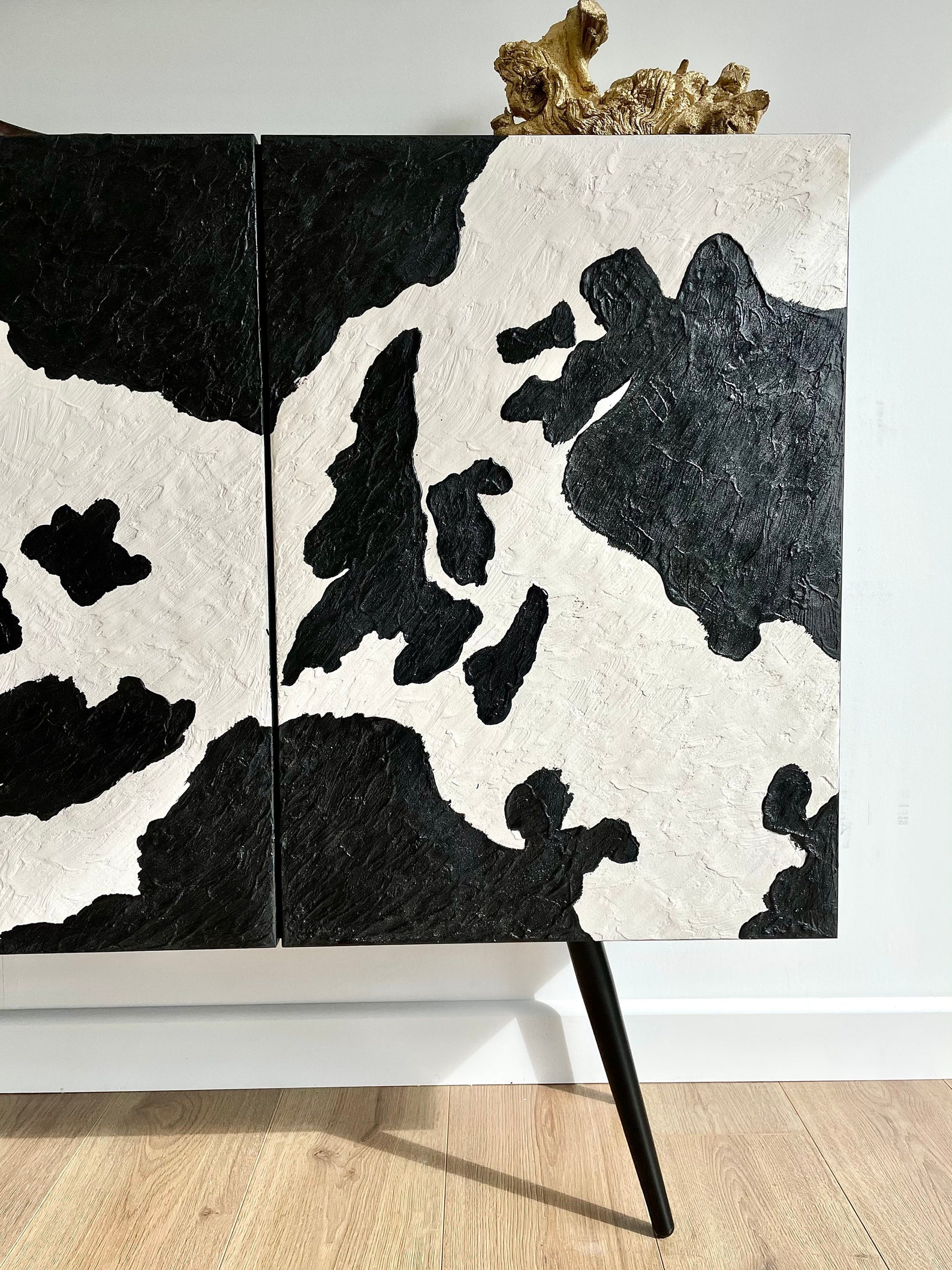 Cow Print Textured Sideboard. Custom Made. Bespoke Furniture - Etsy