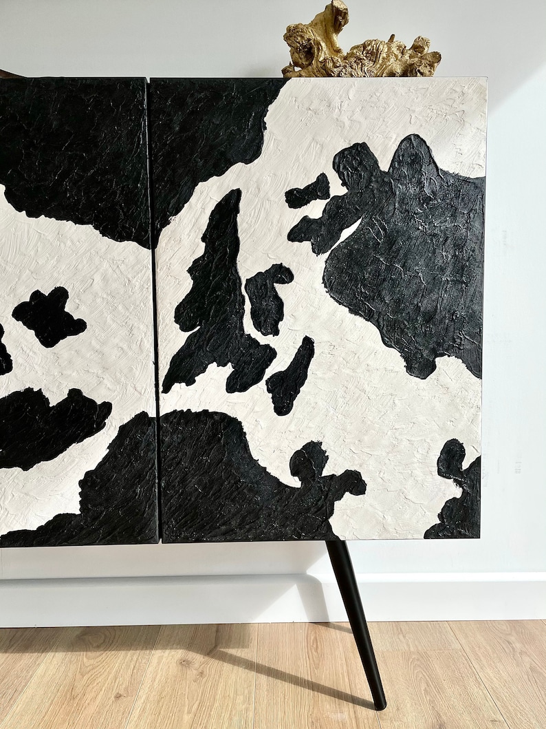 Cow Print Textured Sideboard. Custom Made. Bespoke Furniture - Etsy