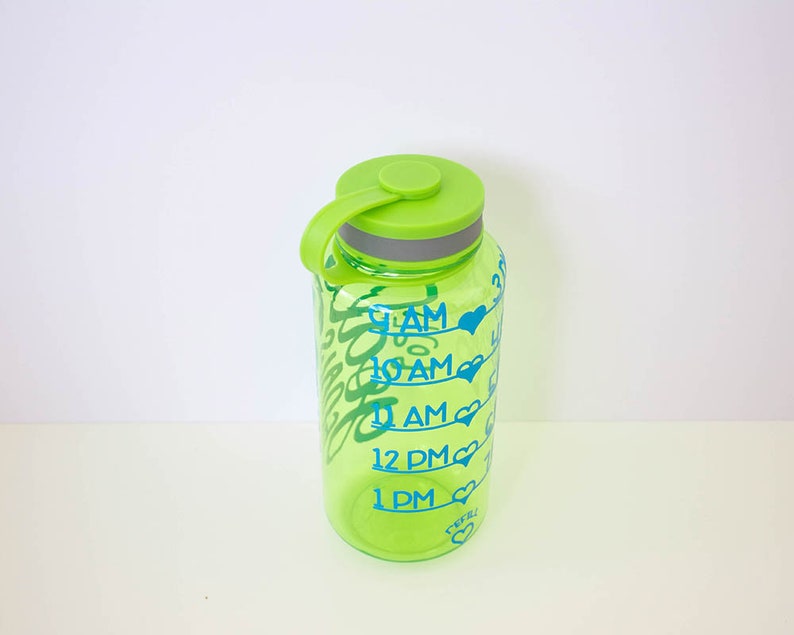 Goals Goals Goals Goal Bottle Water Intake Bottle Hourly | Etsy