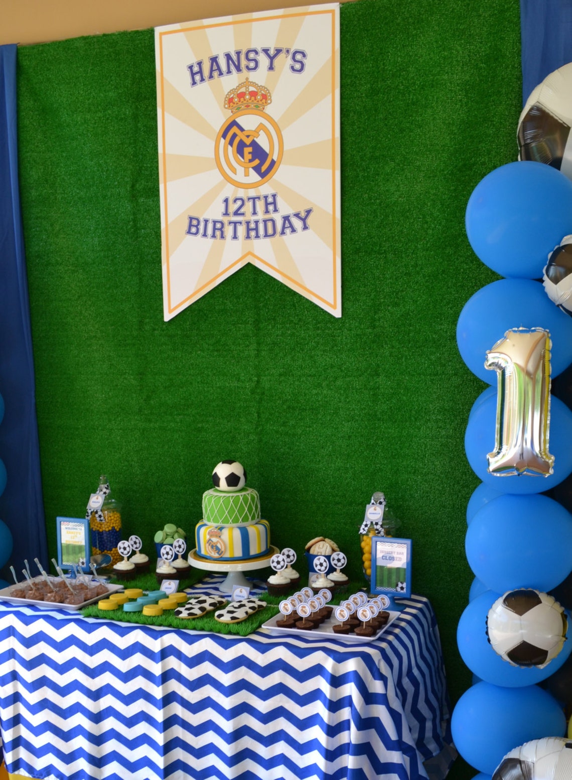 Soccer Real Madrid Banner Printable | Etsy