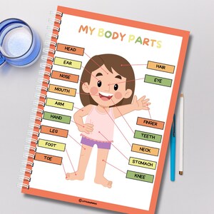 Printable Body Parts Busy Book for Toddlers and Preschoolers - Etsy