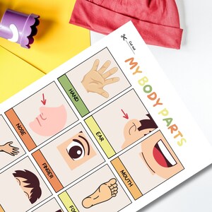 Printable Body Parts Busy Book for Toddlers and Preschoolers - Etsy