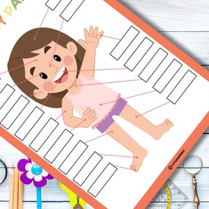 Printable Body Parts Busy Book for Toddlers and Preschoolers - Etsy