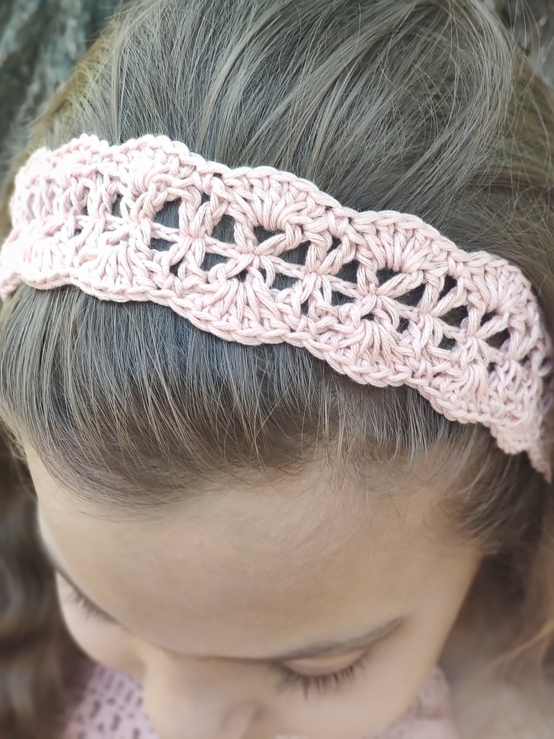 Crochet Headband Mermaid in Powder Photo Shoot Hair Jewelry - Etsy