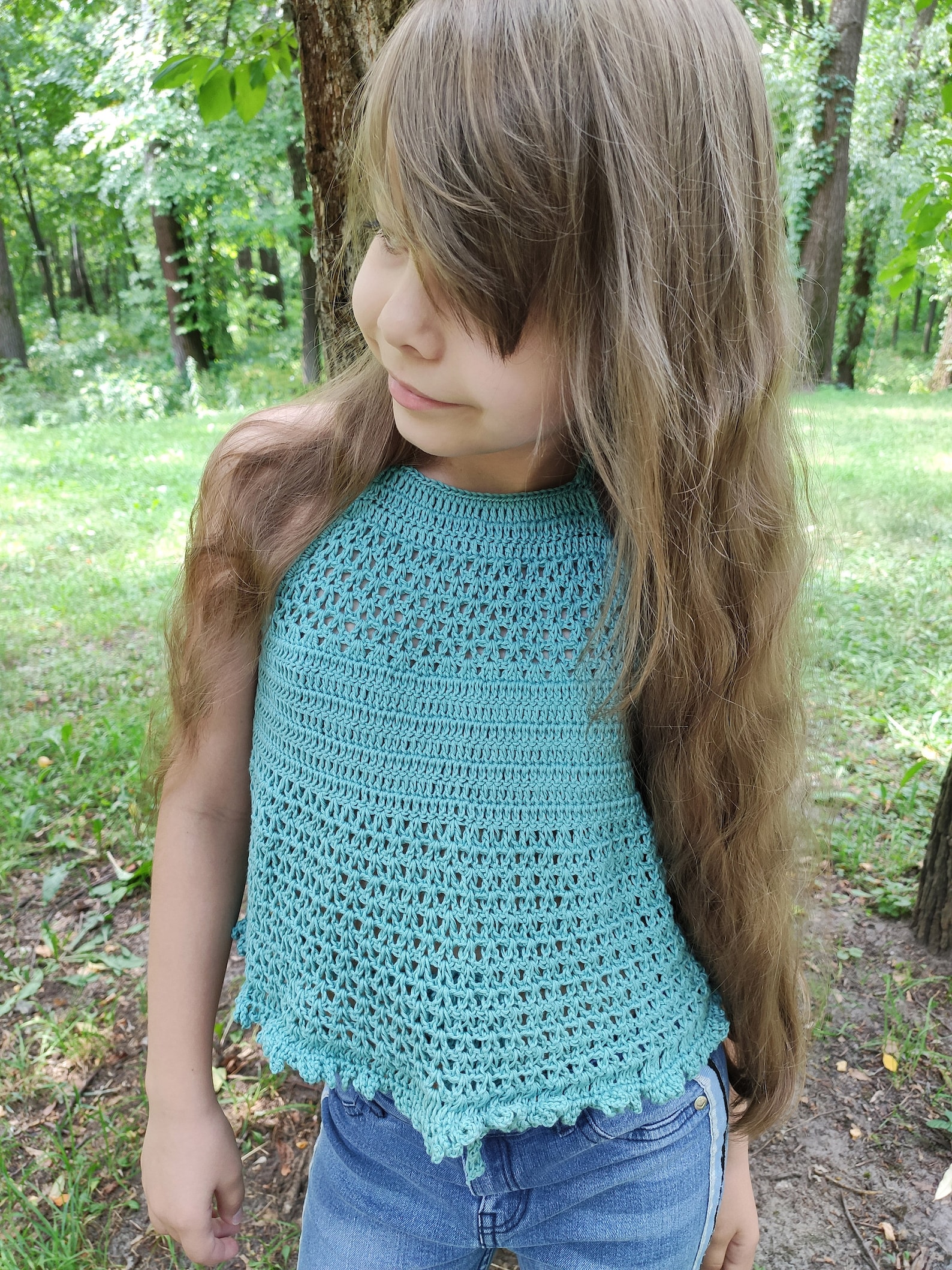 Crochet Halter Top for Little Girls Bohemian Beach Clothing - Etsy