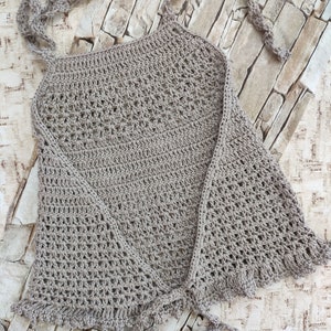 Crochet Top in Taupe for Little Girls Kids Clothing for Photoshoot - Etsy