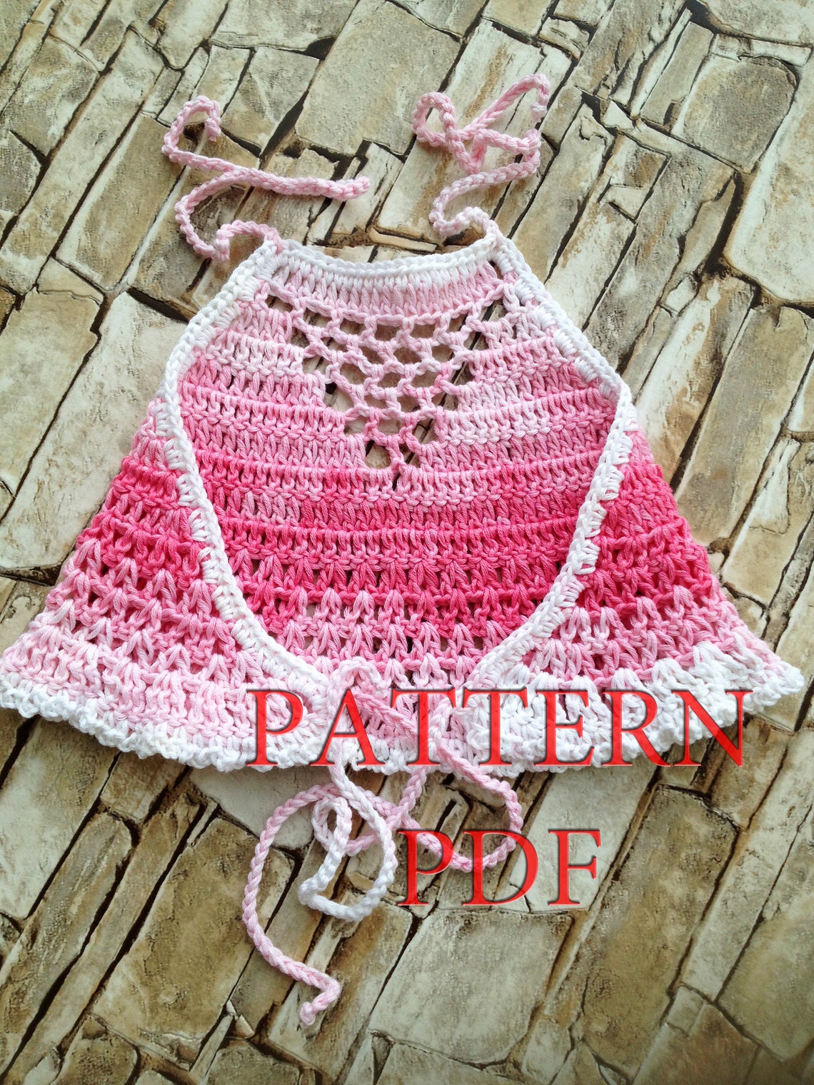 Crochet Baby Crop Top PATTERN Beach Summer Clothing for Baby | Etsy