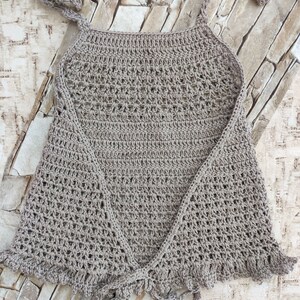 Crochet Top in Taupe for Little Girls Kids Clothing for Photoshoot - Etsy