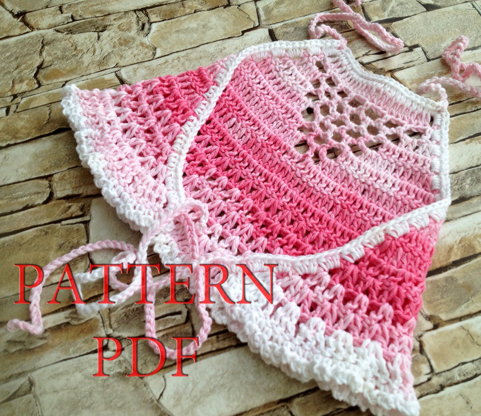 Crochet Baby Crop Top PATTERN Beach Summer Clothing for Baby | Etsy