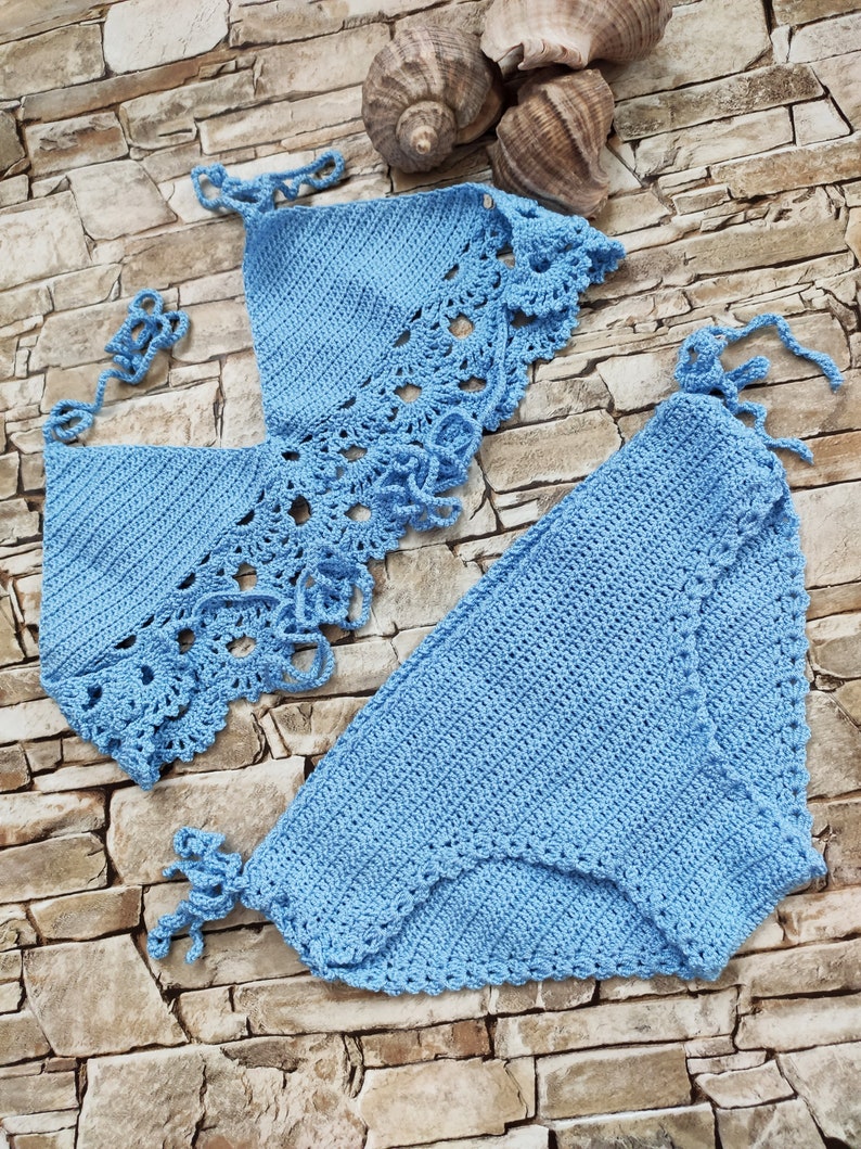 Crochet Kids Swimsuit Child Swim Top and Bottom Set Beach - Etsy