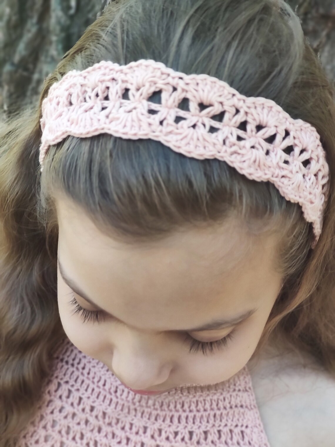 Crochet Headband Mermaid in Powder Photo Shoot Hair Jewelry - Etsy