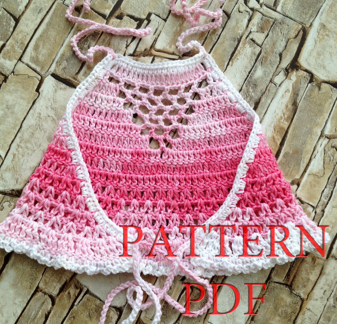Crochet Baby Crop Top PATTERN Beach Summer Clothing for Baby | Etsy