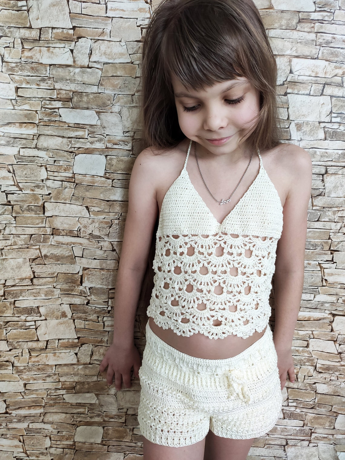 Crochet Set Shorts and Top for Kids Toddler / Baby Outfit Boho - Etsy