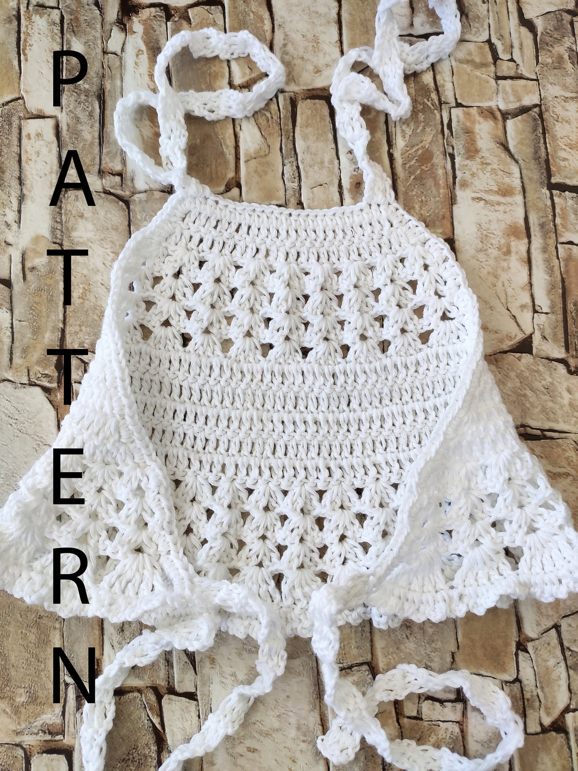 Crochet Baby Top PATTERN White Crop Top for Baby Girls PDF Pattern ...