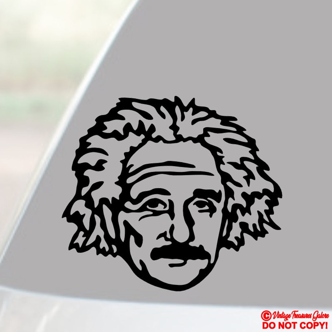 ALBERT EINSTEIN - Vinyl Decal Sticker Car Boat Laptop Rear Back Window ...