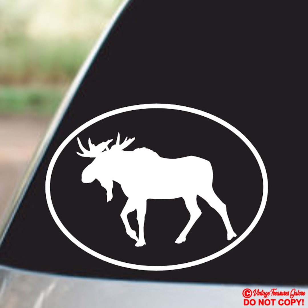 MOOSE Vinyl Decal Sticker Car Truck Van Laptop Window Wall Bumper Rear ...