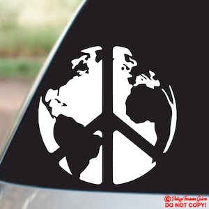 WORLD PEACE - Vinyl Decal Sticker Car Truck Rv Van Suv Boat Laptop ...