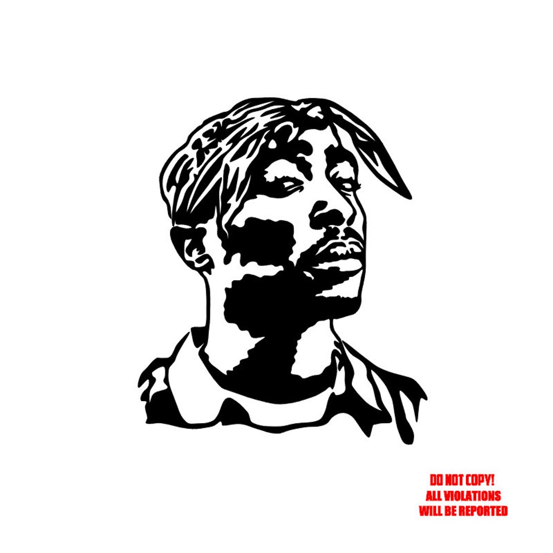 2PAC TUPAC SHAKUR Vinyl Decal Sticker Car Truck Van Suv Boat Laptop ...
