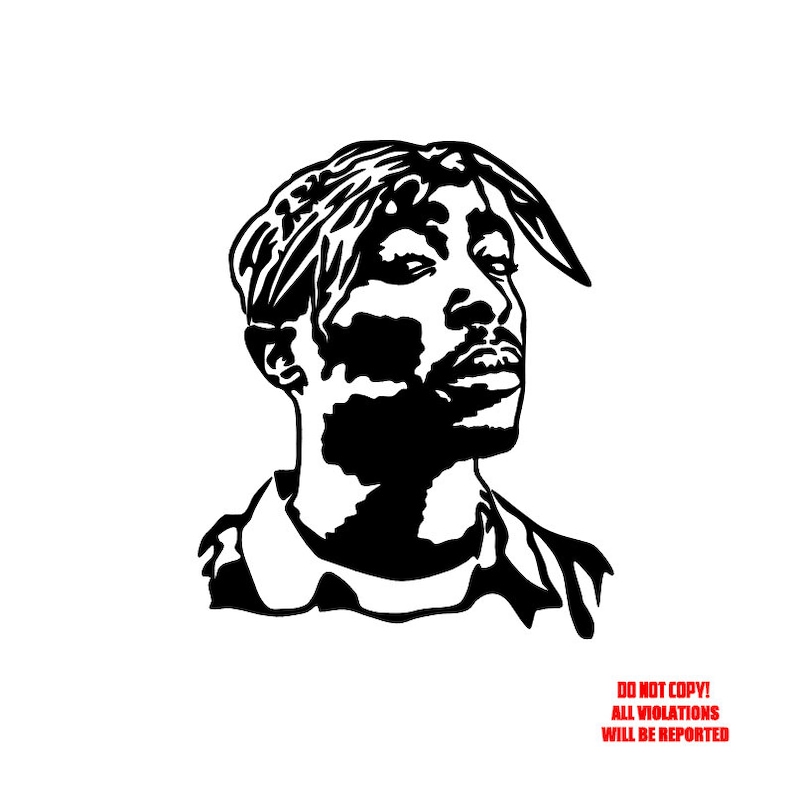 2PAC TUPAC SHAKUR Vinyl Decal Sticker Car Truck Van Suv Boat Laptop ...