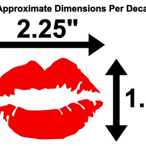 RED LIPS - Vinyl Decal Sticker Car Truck Van Suv Boat Laptop Window ...