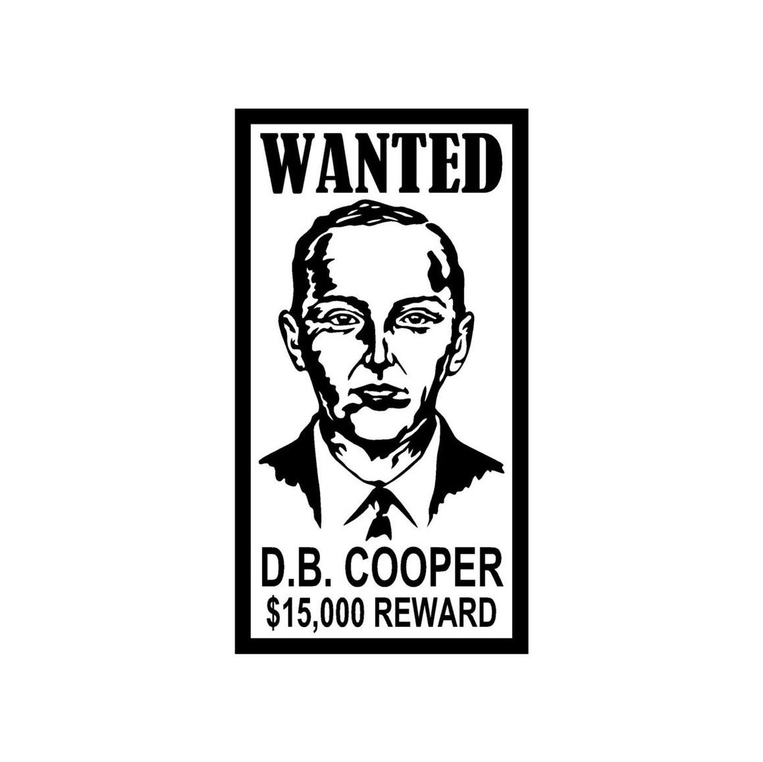 DB Cooper Vinyl Decal Sticker Window Wall Bumper Laptop MacBook ...