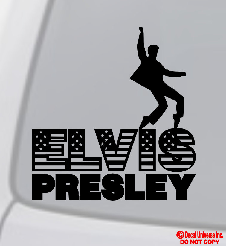 ELVIS PRESLEY Vinyl Decal Sticker Window, Wall, Car, Truck, Bumper ...