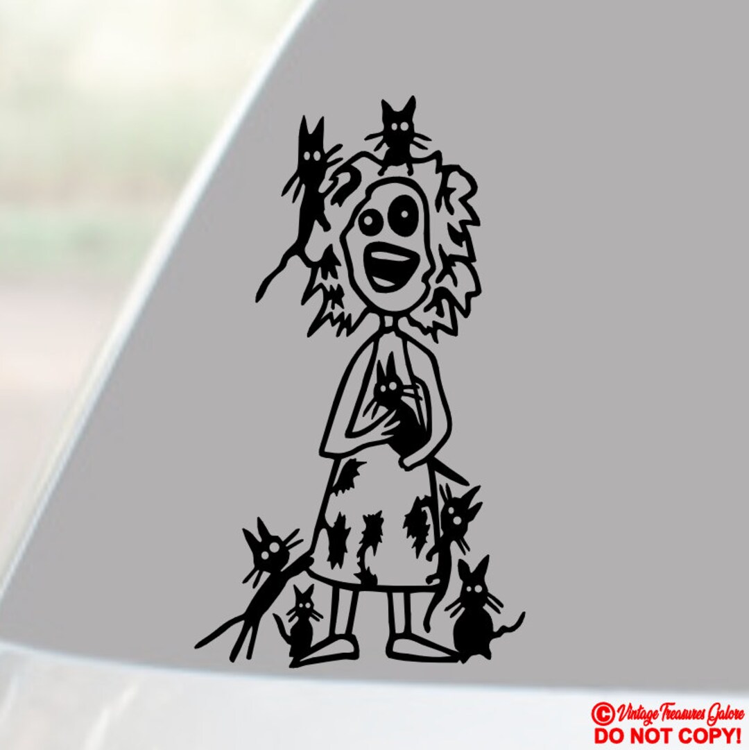 CRAZY CAT LADY - Vinyl Decal Sticker Car Truck Boat Laptop Rear Back ...
