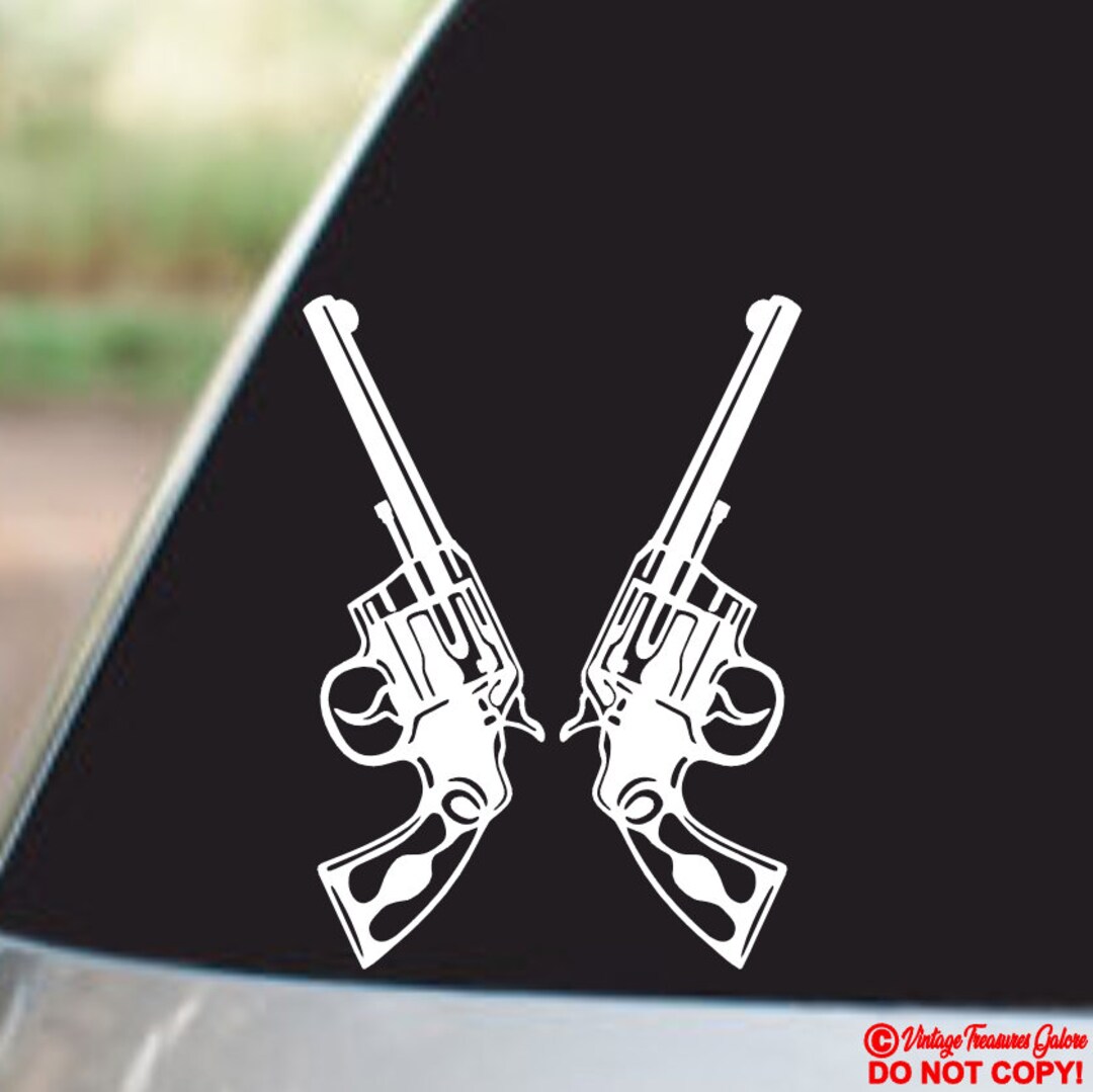 Side-by-side .38 SPECIAL REVOLVER GUNS - Vinyl Decal Sticker Car Truck ...