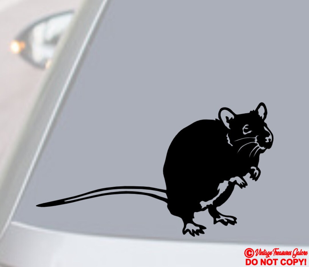 RAT Vinyl Decal Sticker Car Truck Van Rear Back Window Wall Bumper ...