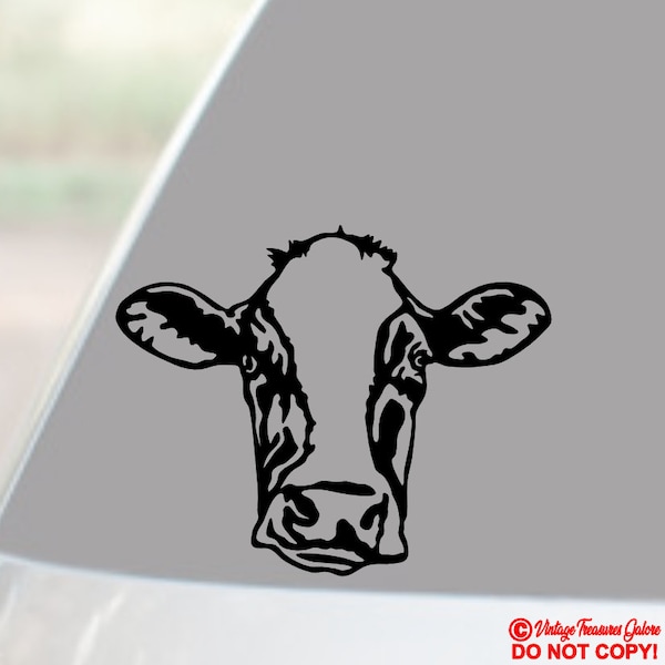 Cow Print Bumper Sticker - Etsy
