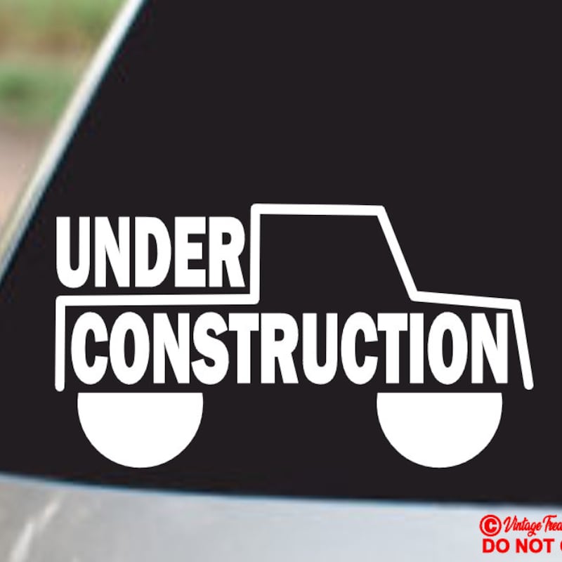 Construction Van Sticker - Etsy UK