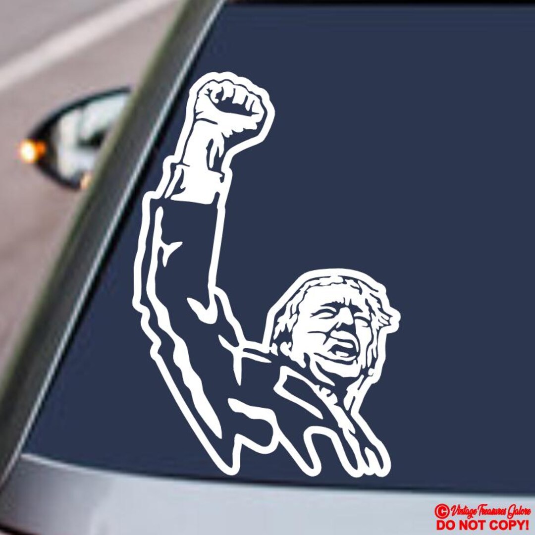 PRESIDENT DONALD TRUMP Vinyl Decal Sticker Window Wall Car Truck Bumper ...