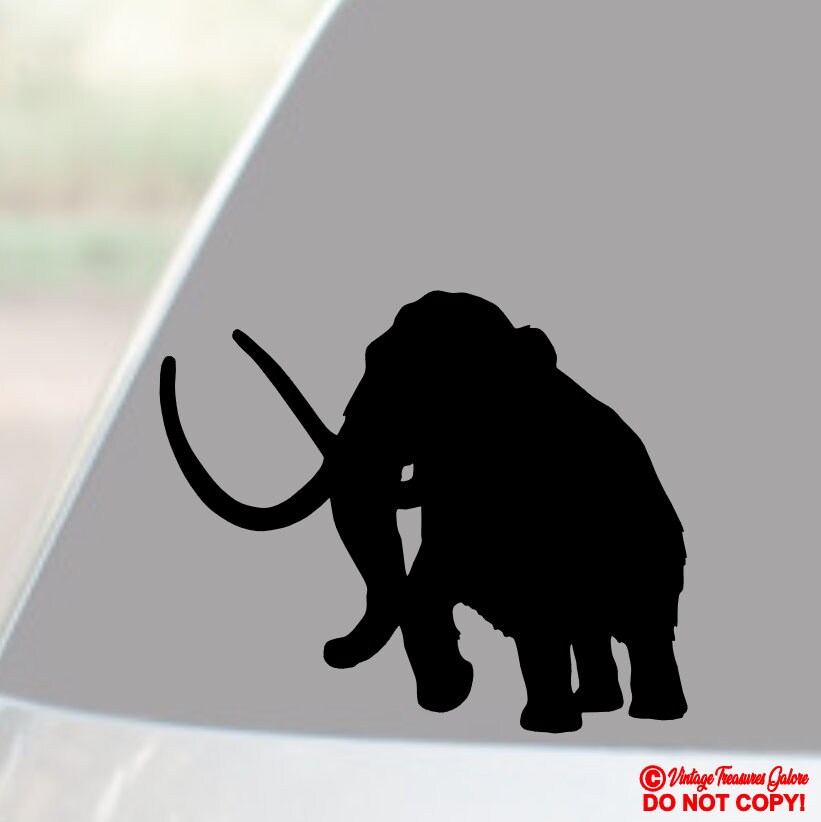 WOOLLY MAMMOTH Vinyl Decal Sticker Car Truck Van Suv Boat - Etsy