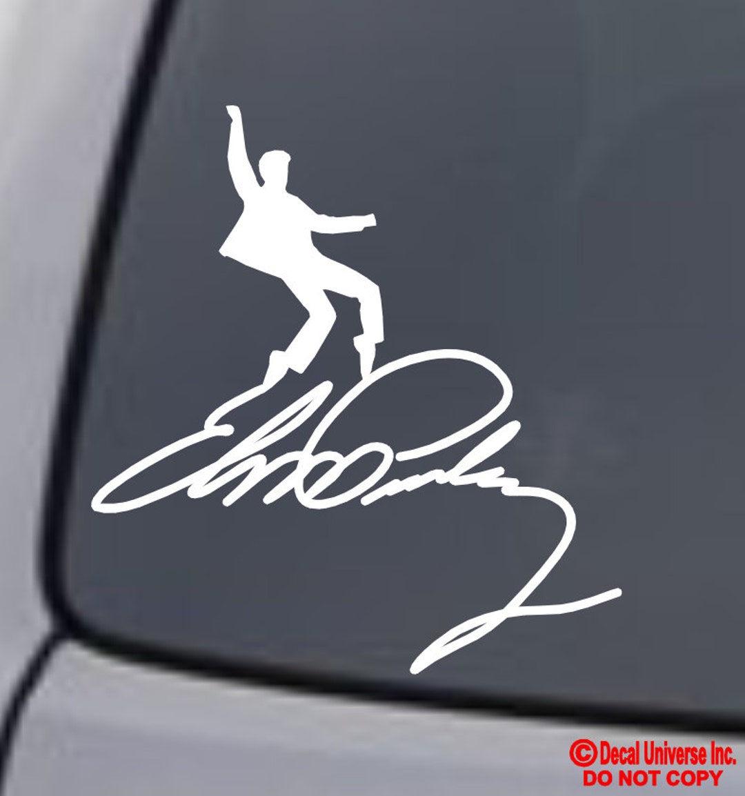 ELVIS PRESLEY Vinyl Decal Sticker Window, Wall, Car, Truck, Bumper ...